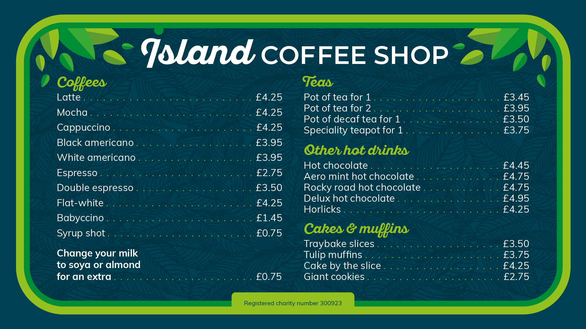 Restaurant Menu • Paignton Zoo